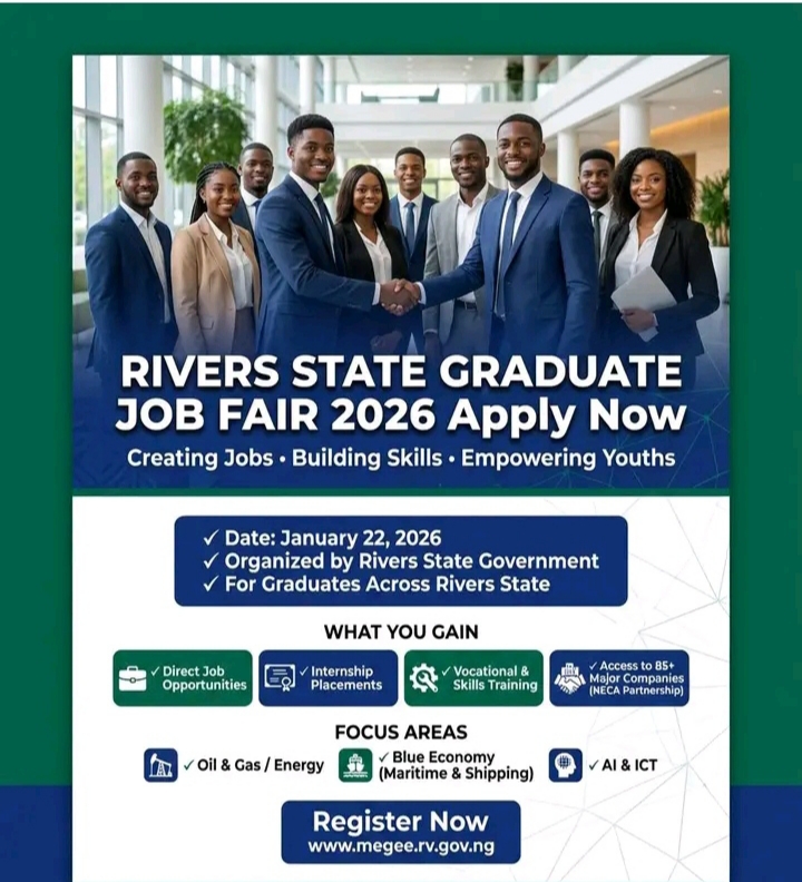 Rivers State Graduate Job Fair 2026 Portal Apply Now - Pulsenet